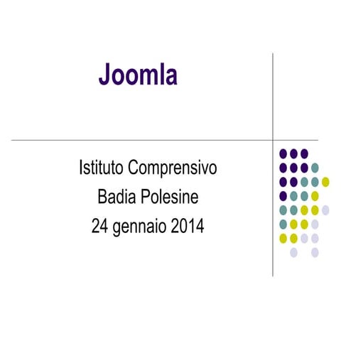 Joomla! 5.1 - Dalle novità ai prossimi passi | PDF