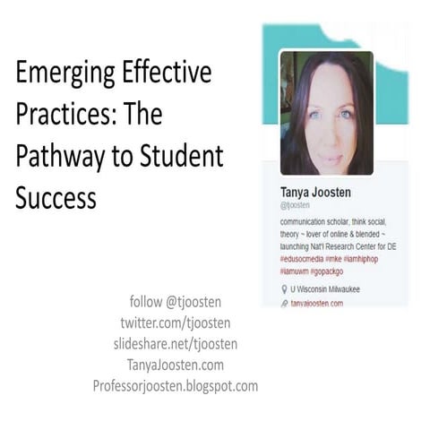 Emerging Effective Practices: The Pathway to Student Success | PPTX ...