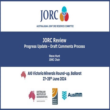 JORC_Review_presentation. 2024 código jorcpdf | PDF
