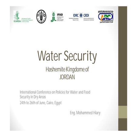 Jordan : Water Secuirty | PDF