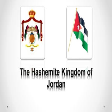 Hashemite kingdom of Jordan | PPTX