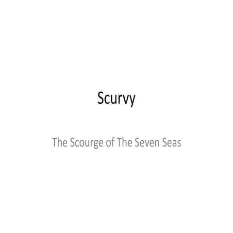 Jordan dougherty; scurvy | PPTX