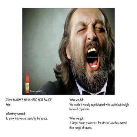 Maxims Habanero Hot Sauce. | PDF