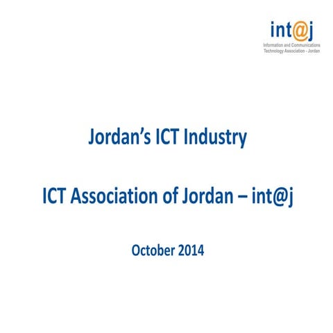 Jordan ICT Sector Presentation - Oct 2014 | PDF | Internet | Computing