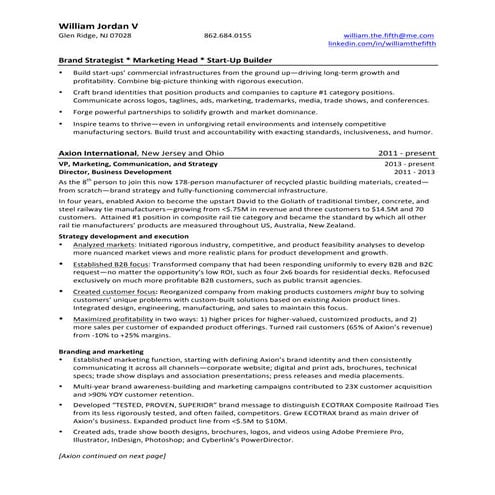 Jordan resume by Jane Heifetz | PDF