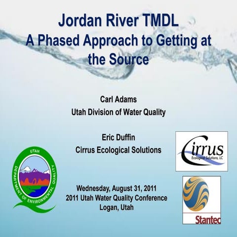 Jordan River Water Quality | PDF