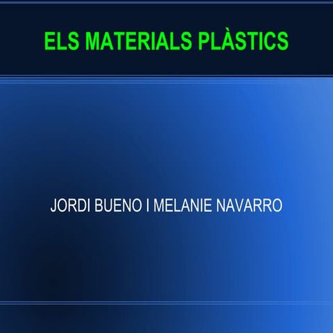 Els Materials Plàstics | ODP