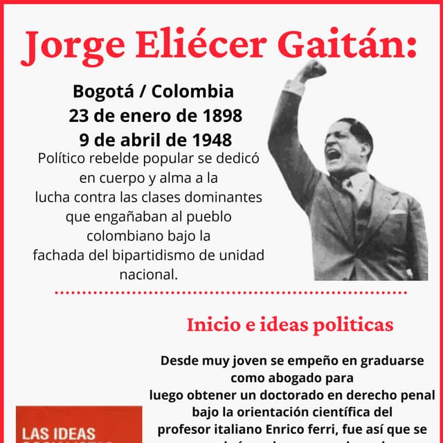 Biografia de jorge eliecer gaitan | PPTX