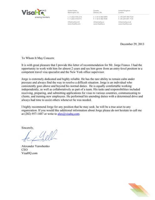 Recommendation letter consulate 1 | PDF