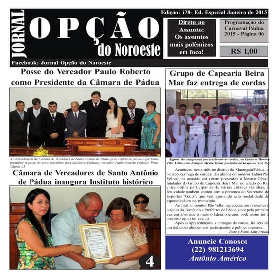 JORNAL OPÇÃO DO NOROESTE EDIÇÃO 168 | PDF