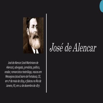 Apresentação sobre José de Alencar | PPT
