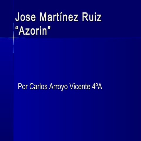 Jose martínez ruiz | PPT