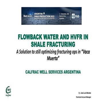 FLOWBACK WATER AND HIGH VISCOSITY FRICTION REDUCERS IN SHALE FRACTURING ...