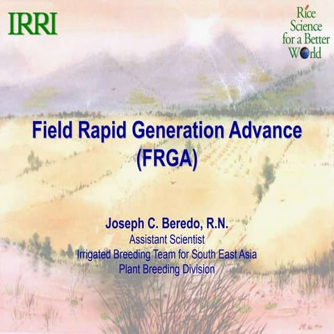Field Rapid Generation Advance | PPTX