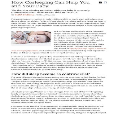 How Cosleeping can help you and your baby | PDF
