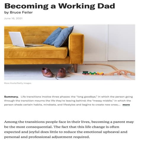 Becoming a Working Dad | PDF