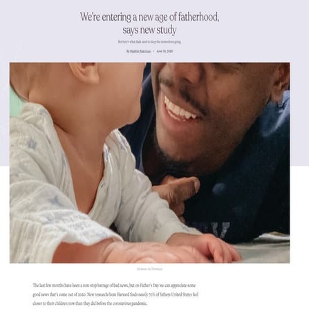 We're entering a new age of fatherhood, says new study | PDF