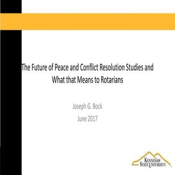 Presidential Peace Conference Joseph Block | PPTX