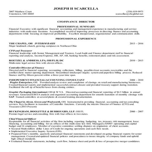 Joseph H scarcella resume | DOCX