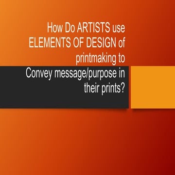 Printmaking | PPT