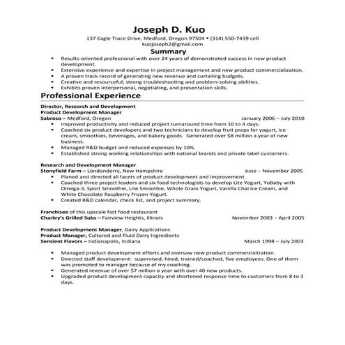 Joseph Kuo Resume | DOC