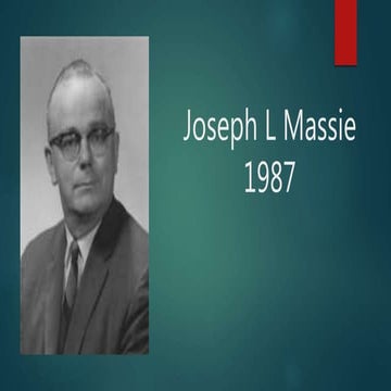 Joseph l massie | PPTX