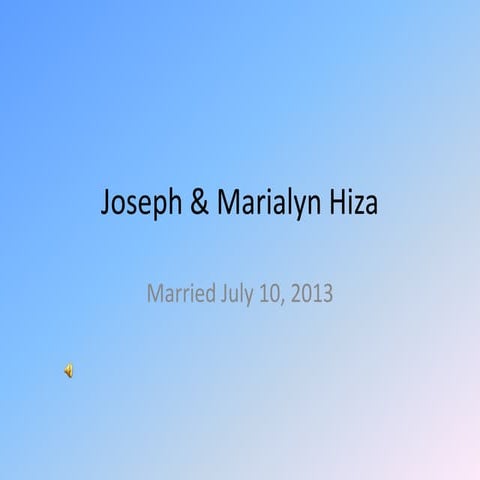 Joseph & marialyn hiza | PPTX