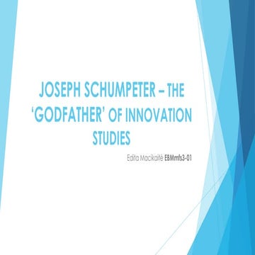 Joseph schumpeter | PPTX