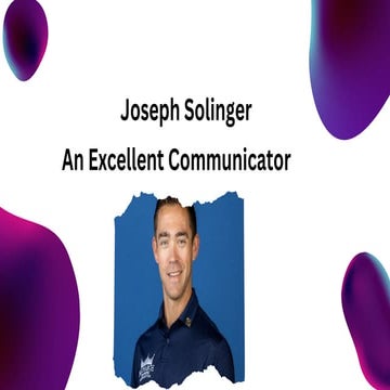 Joseph Solinger - An Excellent Communicator | PDF | Death, Injury, or ...