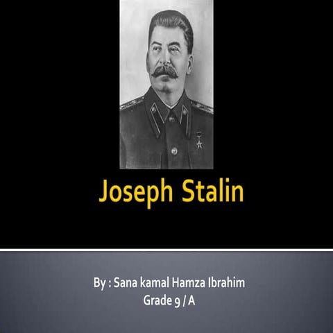 Joseph stalin | PPTX