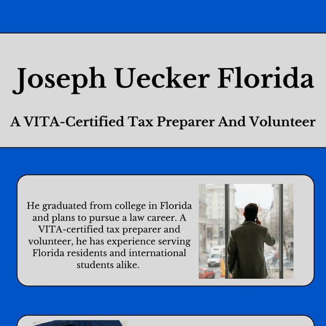 Joseph Uecker Florida - A VITA-Certified Tax Preparer And Volunteer | PDF