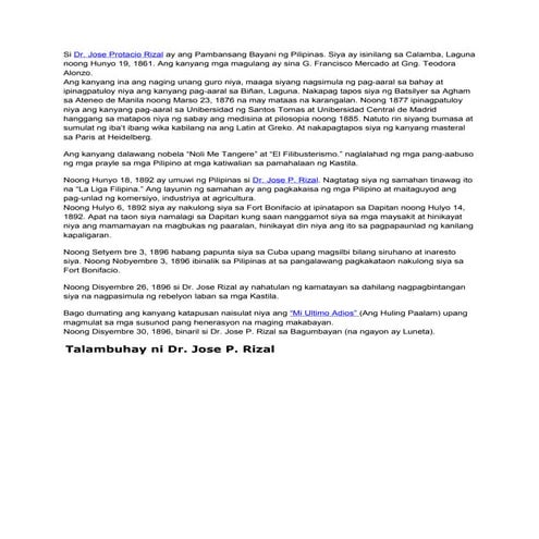 Aralin 1 - MGA TALA SA BUHAY NI JOSE RIZAL.pptx