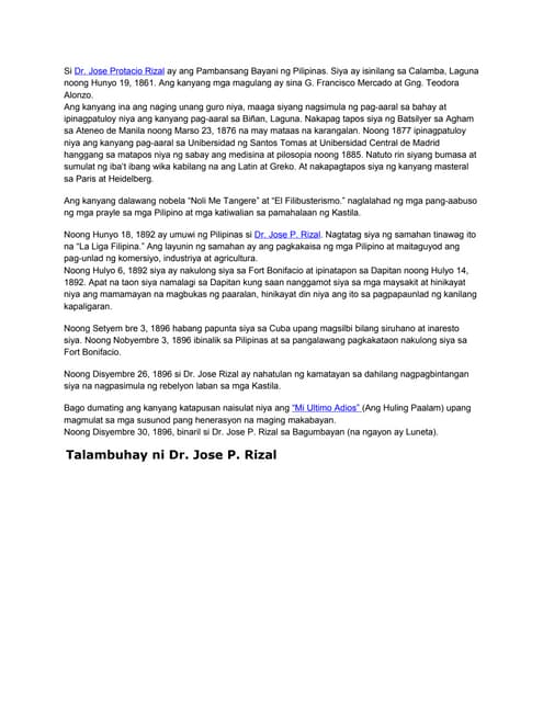 Pagsusuri sa Pag-Ibig sa Tinubuang Lupa | PDF