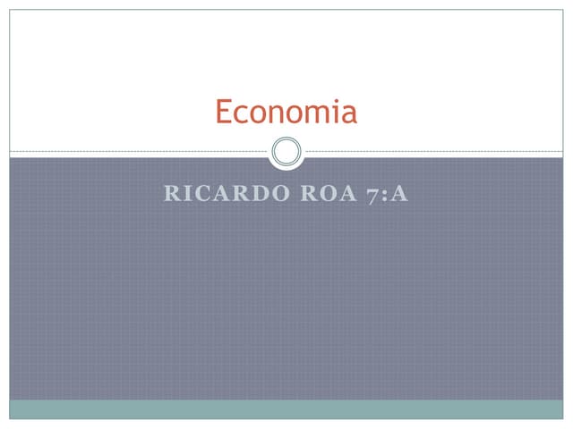 RASGOS PRINCIPALES DE LA ECONOMÍA ROMANA | PPTX
