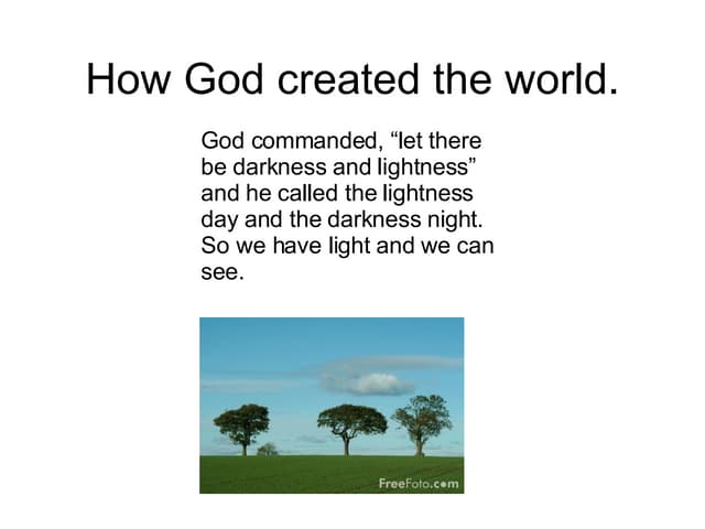 Creation story | PPT