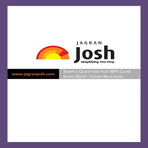 Josh magazine---sample-questions-for-ibps-clerk-exam-2012-coded ...