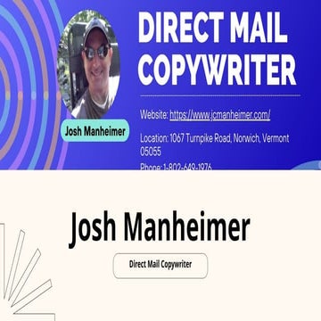 Josh C. Manheimer: Expert in Direct Response Marketing | PPTX