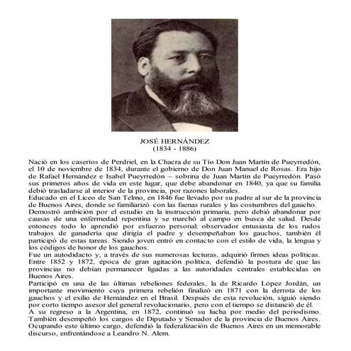José hernández biografia