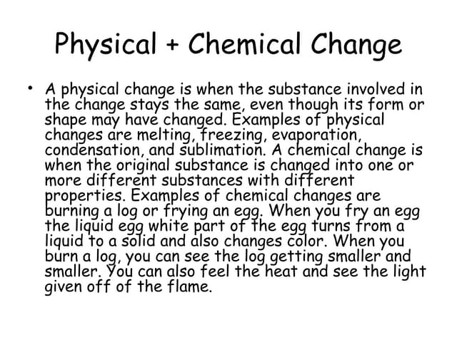 Physical & chemical change | PPT
