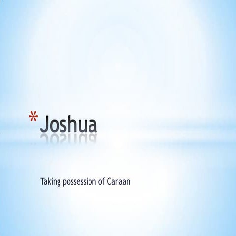 Joshua | PPTX