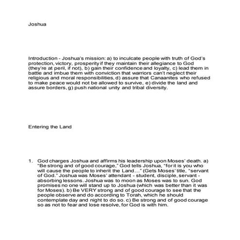 Joshua | DOCX