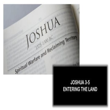 The Study of The Book of JOSHUA 3-5.pptx
