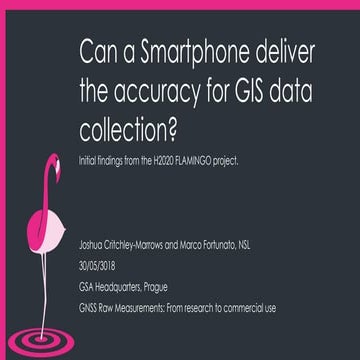 Can A Smartphone Deliver The Accuracy For Gis Data Collection Pdf