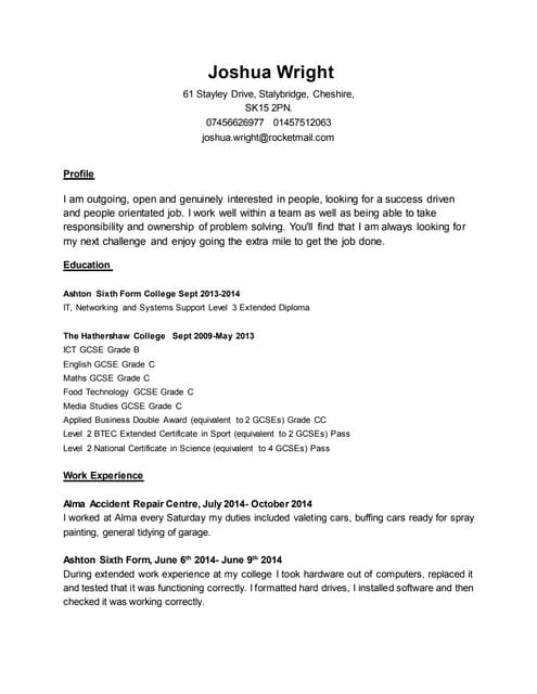 Joshua-Belson CV | PDF