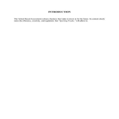 Cxc pob sba template with mark scheme | PDF