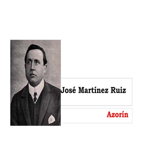 José Martínez Ruiz ''Azorín'' | ODP