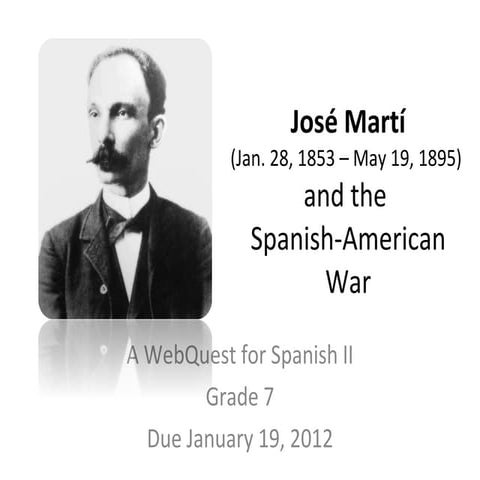 José martí web quest | PPT