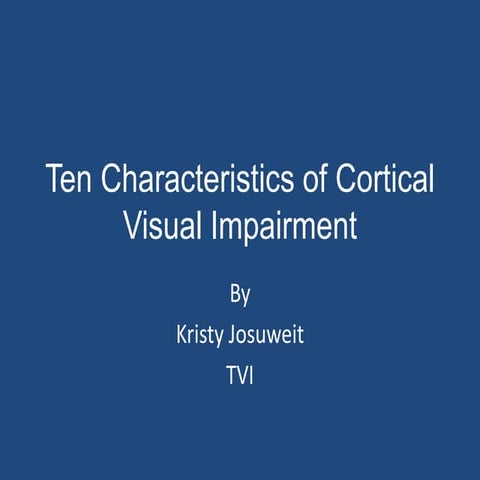 Characteristics of CVI | PPTX