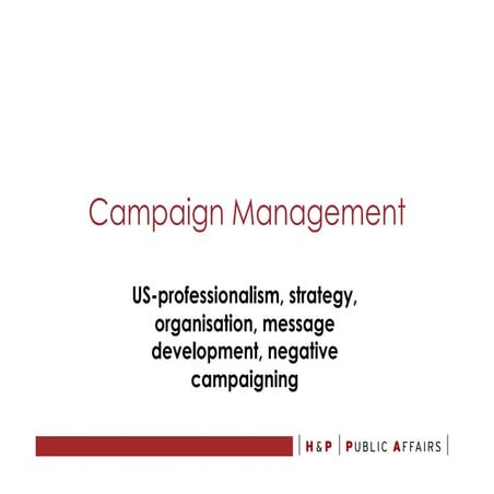 Campaign Management | PDF