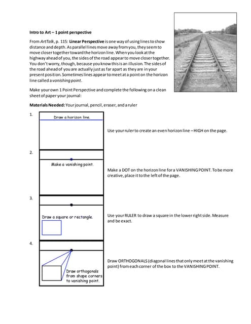 One Point Perspective Lesson Plan one-point-perspective-lesson-plan